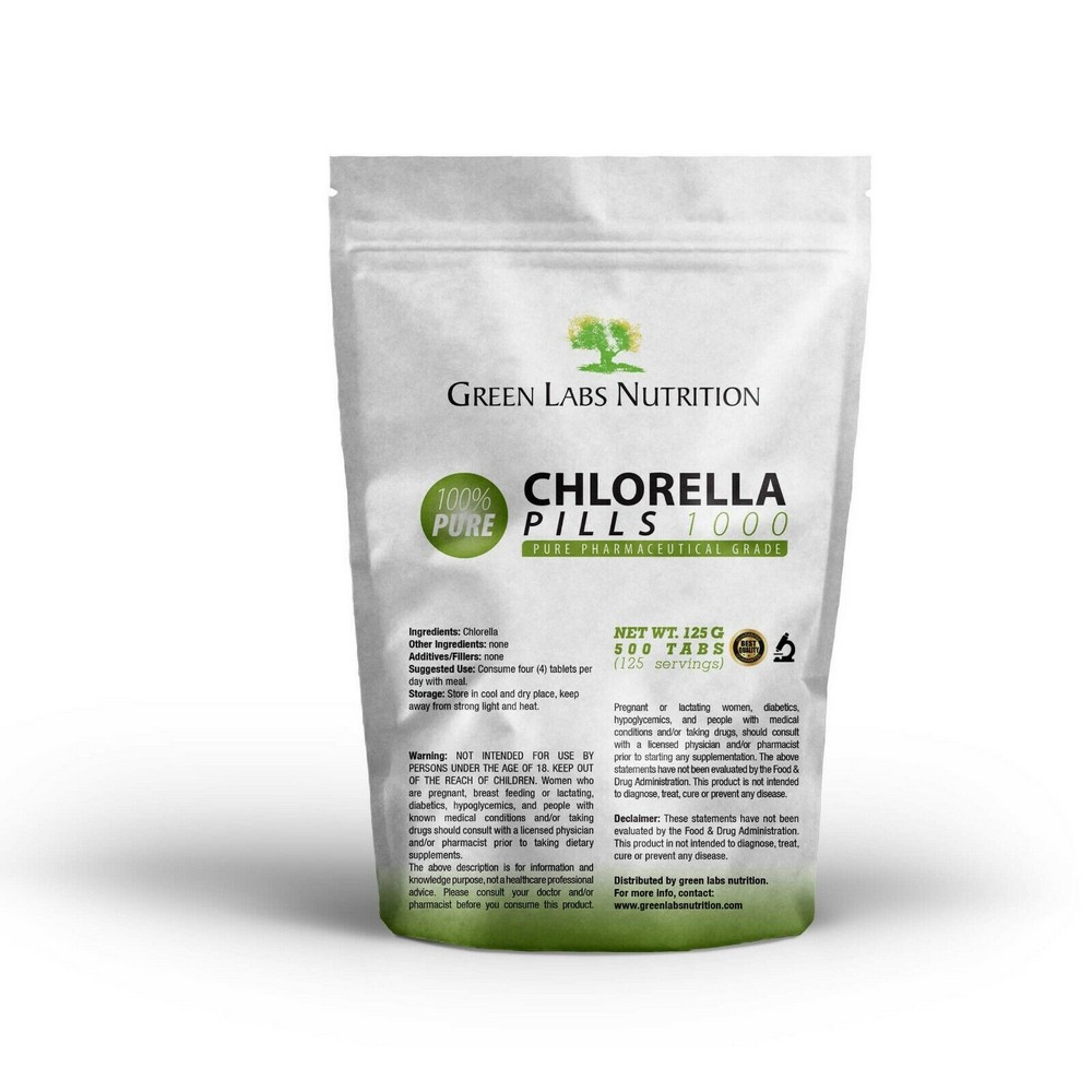 Green Labs Nutrition ,CHLORELLA ORGANIC SUPERFOOD TABLETS NATURAL DETOX ...